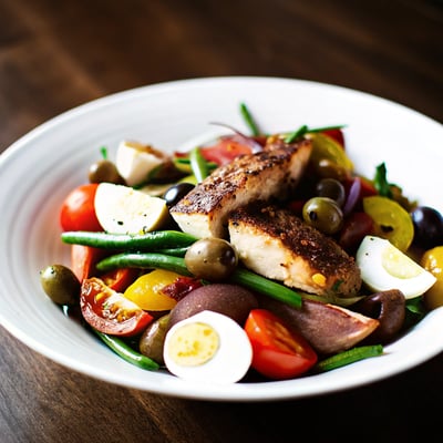 Summer Nicoise Salad with Grilled Fish | Ad-free Recipes